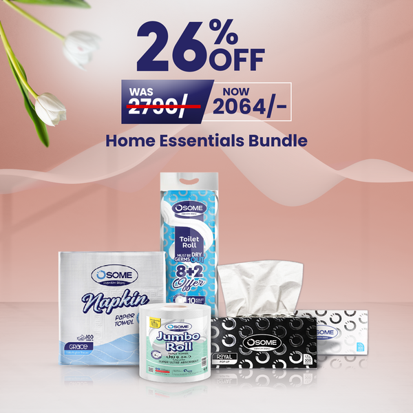 Home Essential Bundle - Toilet Rolls, Napkins & Tissues Box | Osome